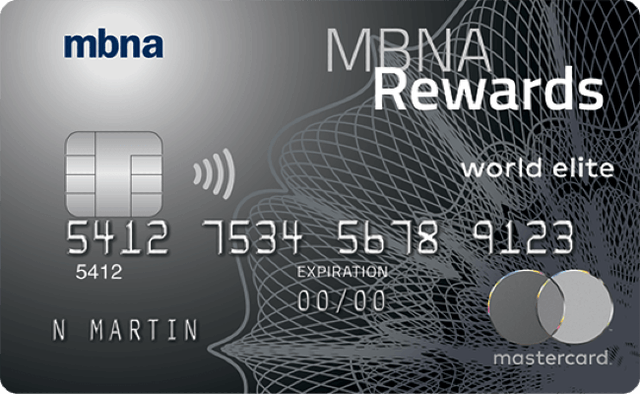 MBNA Rewards World Elite Mastercard: Earn More Rewards